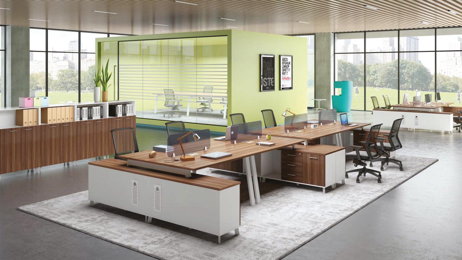 Simple Workstation – Esse Büro | Makam Masaları | Personel Masaları ...